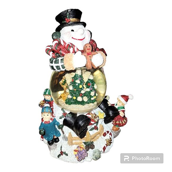 Avon | Holiday | Vintage Avon Christmas Figurine Snow Globe Musical ...